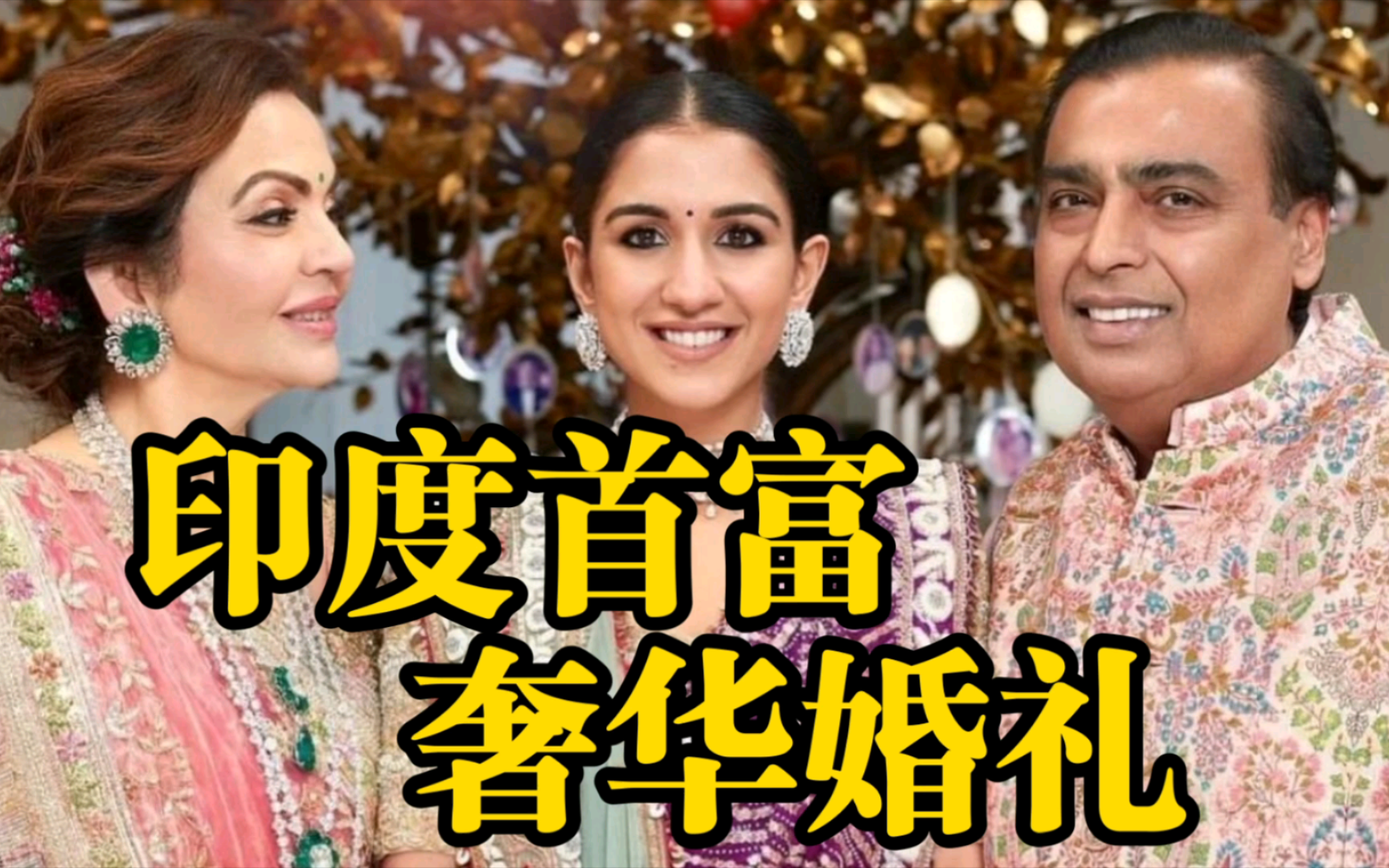 【一林大话世界】印度首富之子奢华婚礼,总理莫迪前来道贺。