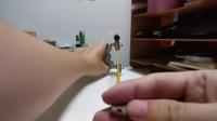 飞鹰旋转弹弓激光瞄光纤瞄组装及瞄打方法