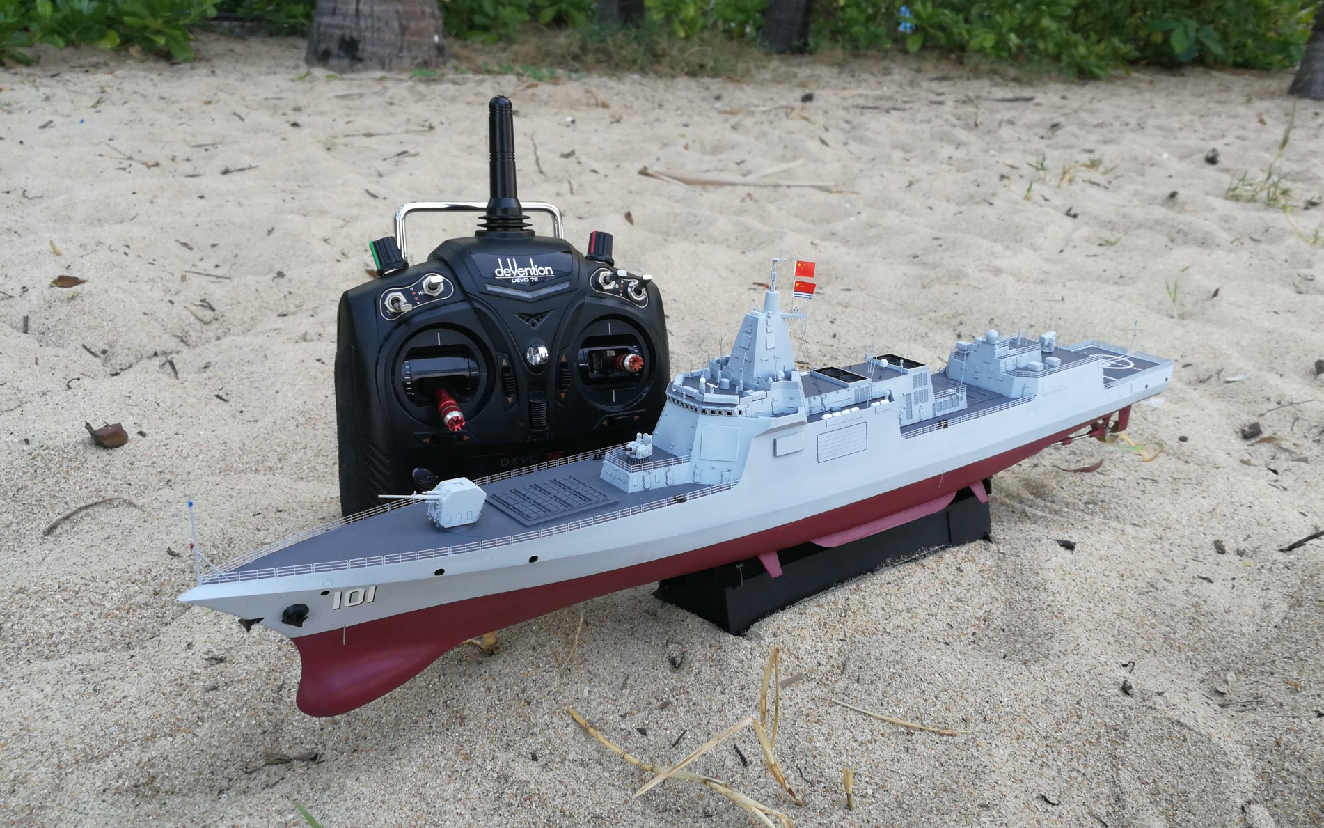 【制作教程】教你做一条全电推进的055型驱逐舰