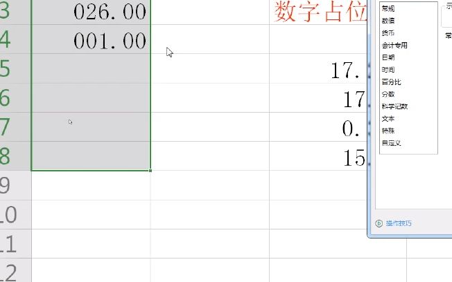 Excel表格占位符的使用