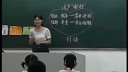 说声谢谢(下)(小学品德与社会优质课教学示范课堂实录)