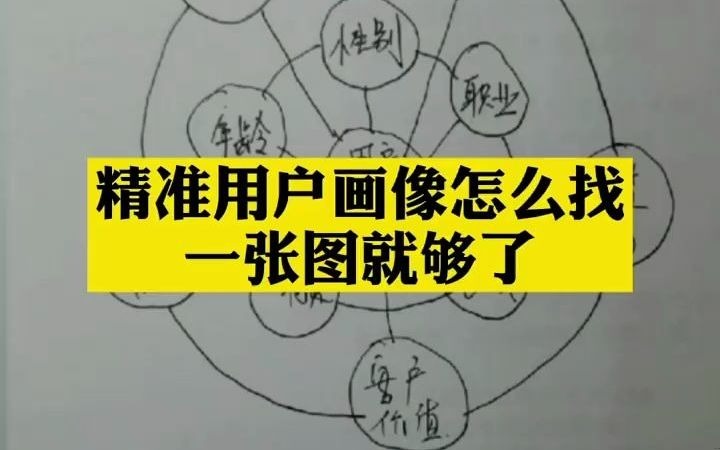 网络推广计划精准用户画像怎么做,一张图就够了