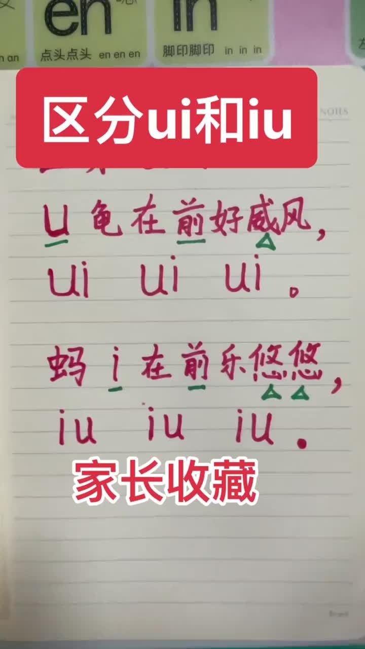 一年级语文拼音教学 必看复韵母#韵母教学视频