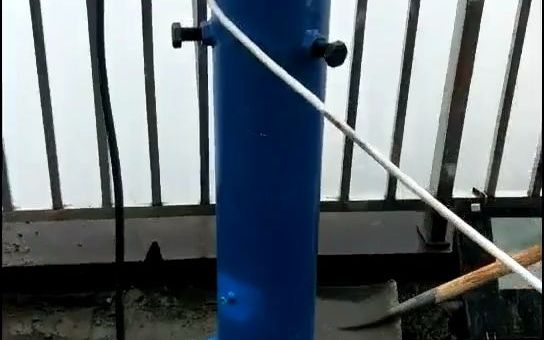 浙江衢州气象局天气雷达站避雷针 玻璃钢避雷针安装现场#18821711220