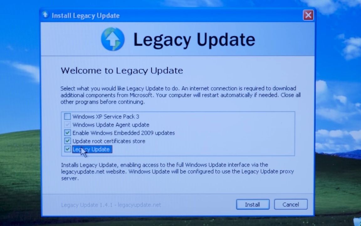 获取 Windows 更新在旧 Windows 版本上运行!- Legacy Update演示