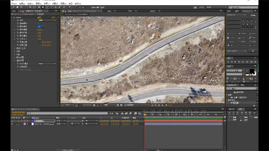 【AE教程】如何用AE做光线线条实战教学