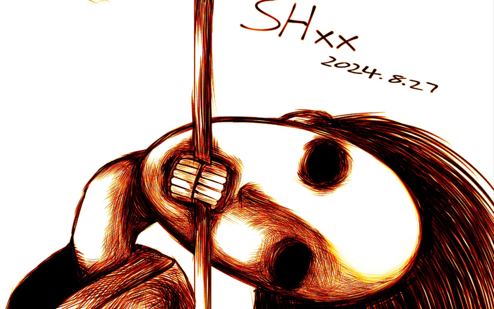 用最近很火的女鬼画法画字面意义上的女鬼会怎样?