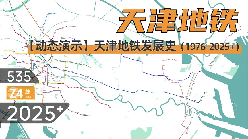 【天津地铁】天津轨道交通动态发展史(1976-2025+)