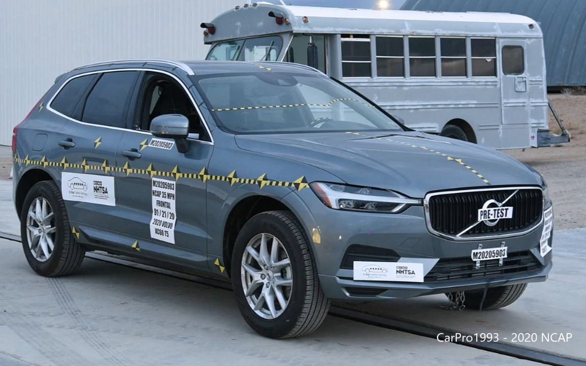 2020款 沃尔沃 XC60 美国NHTSA碰撞机构 全面测试