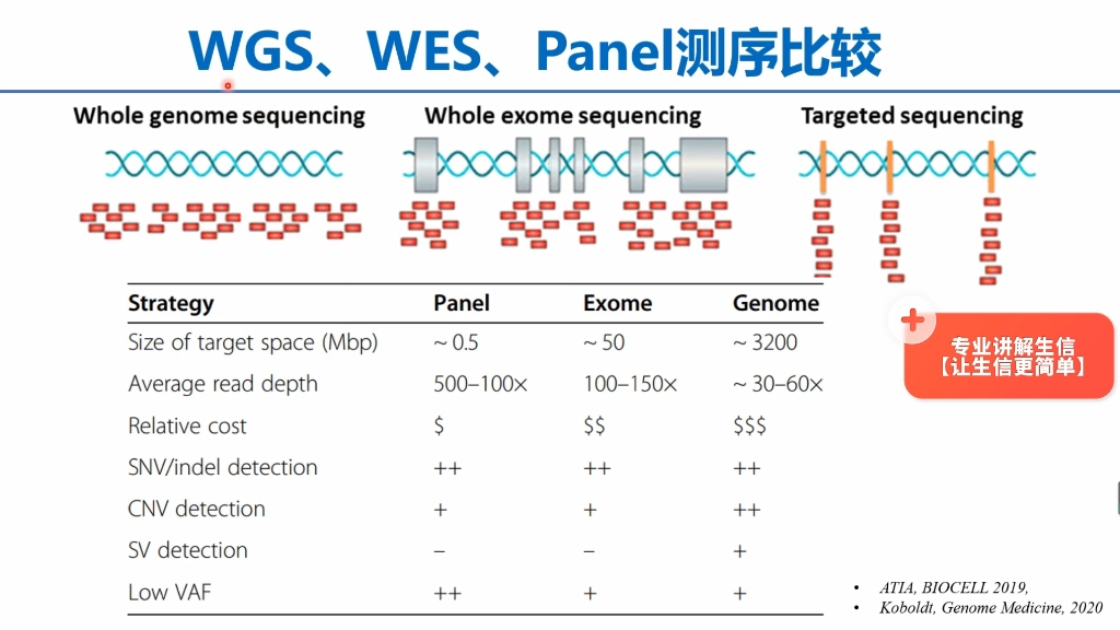 WGS、WES、Panel测序分别有什么优缺点呢?