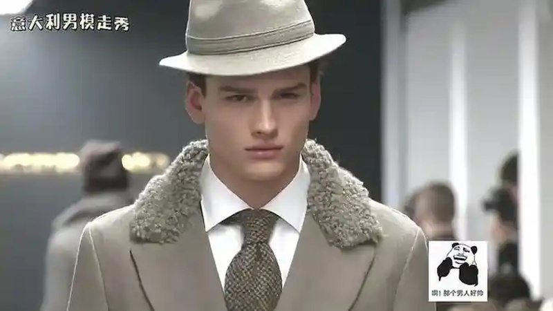 不同国家的男模走秀,意大利男模英俊帅气,德国男模走出魔鬼步伐