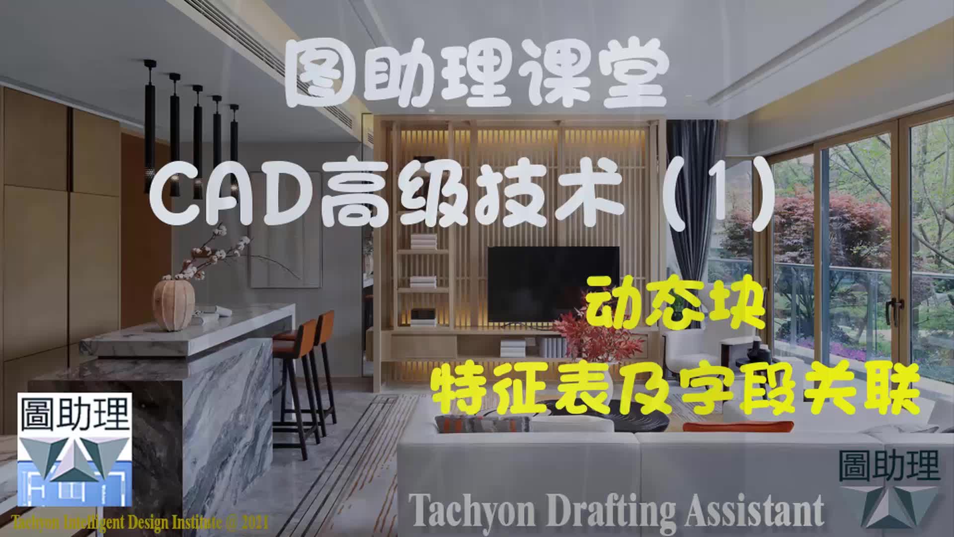 图助理课堂:CAD高级应用:动态块特征表及字段关联