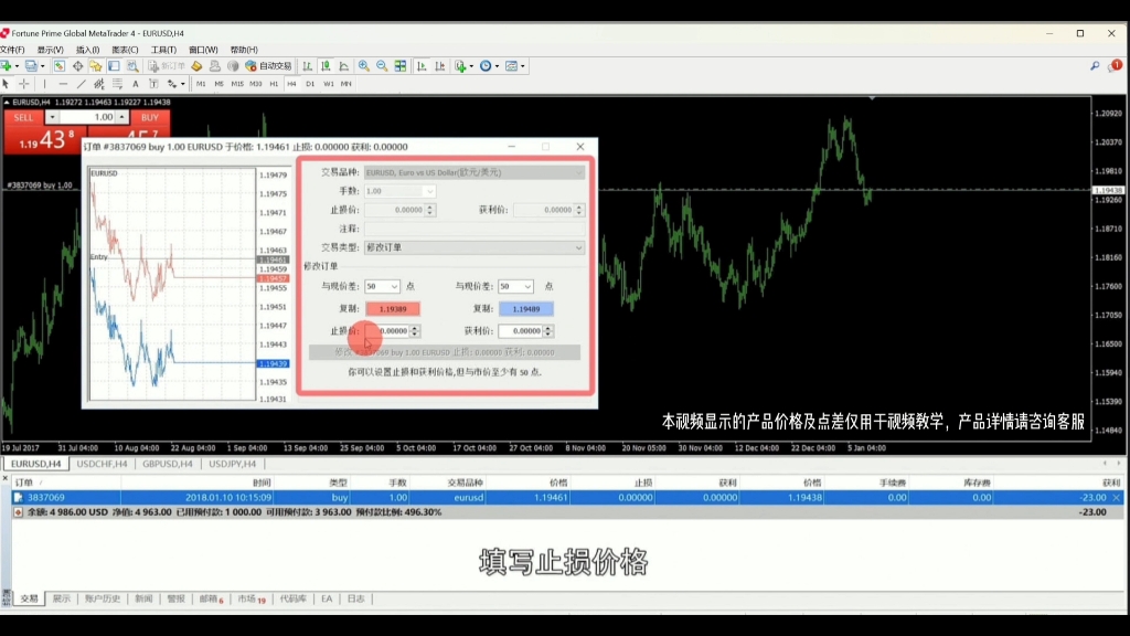 MT4止盈止损的修改以及追踪止损