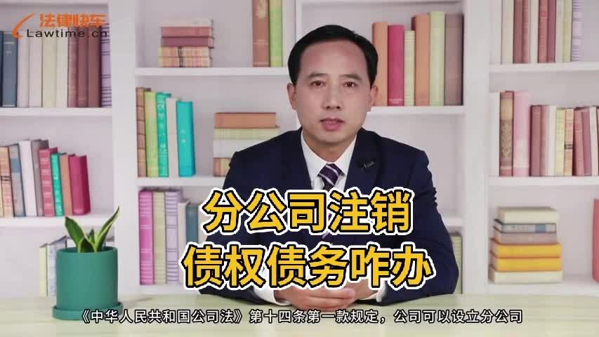 #分公司注销债权债务怎么办 #公司法 #法律咨询