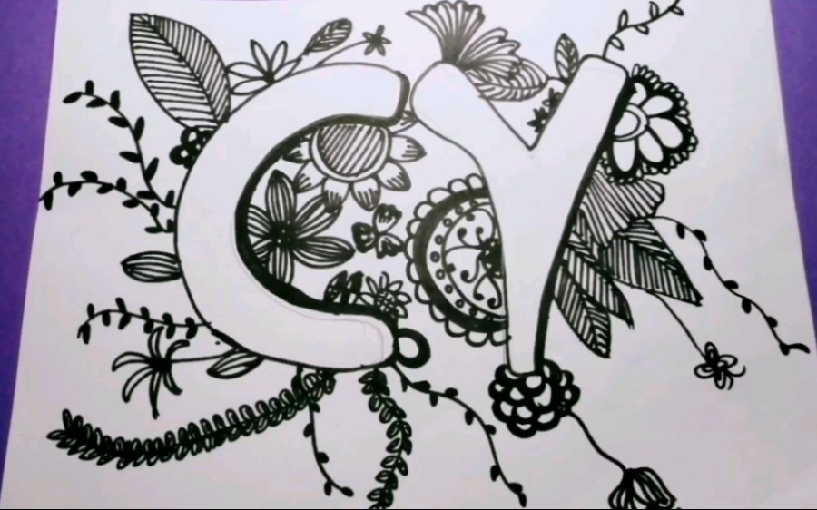 【儿童画】姓名字母设计