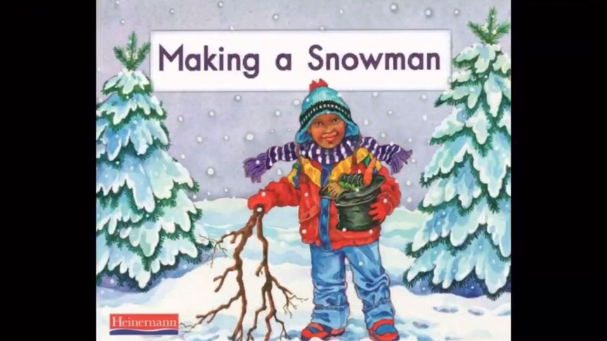 「加中文翻译版」海尼曼分级阅读GK 24,Making a Snowman 读绘本