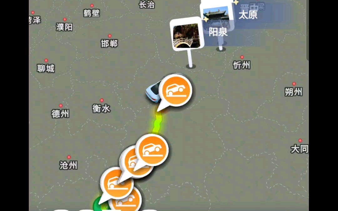 125 国产踏板一日 1100 公里 GPS 导航 轨迹图