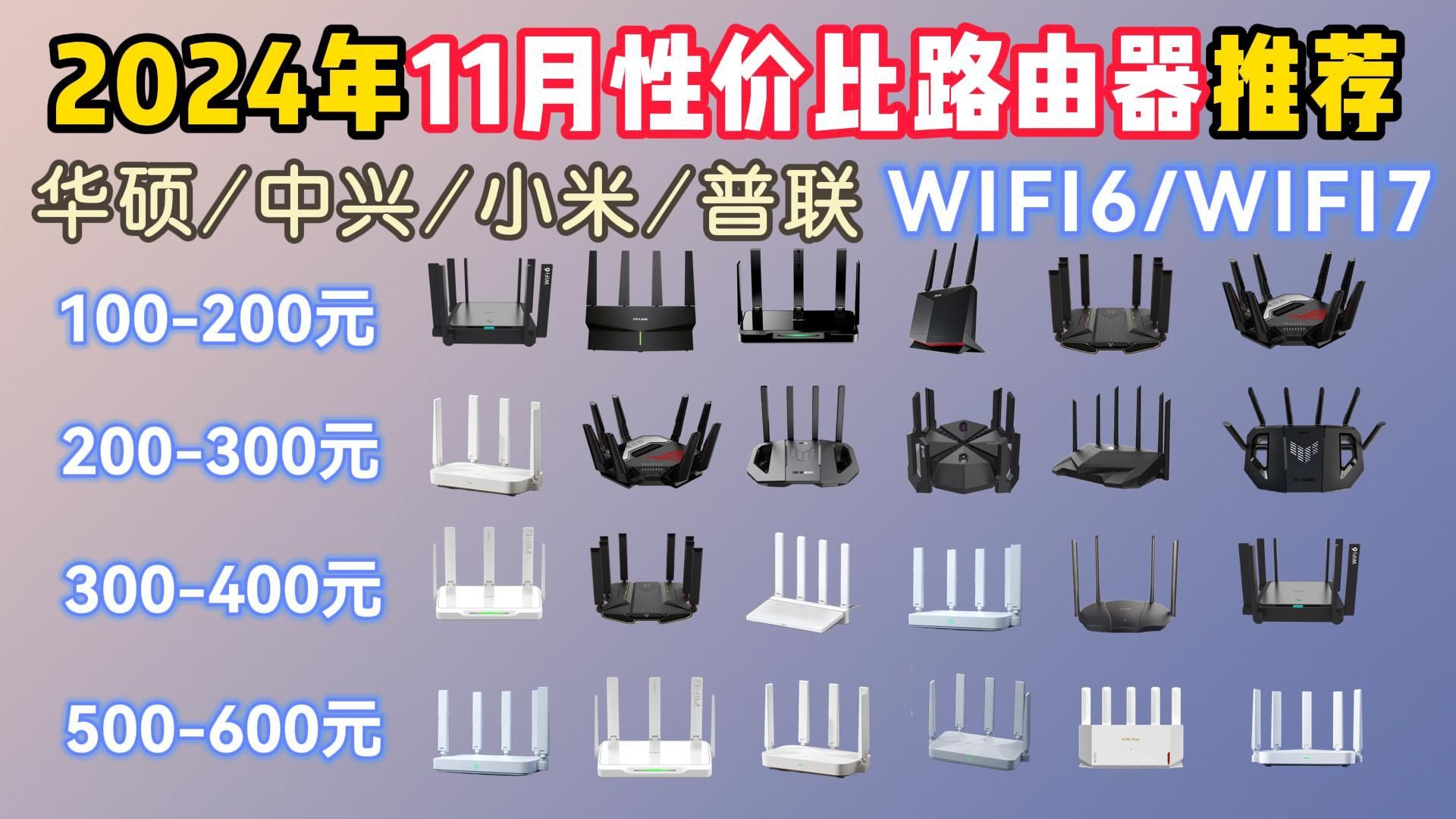 2024年11月性价比路由器推荐,穿墙能力强|Mesh组网|信号好|的路由器...