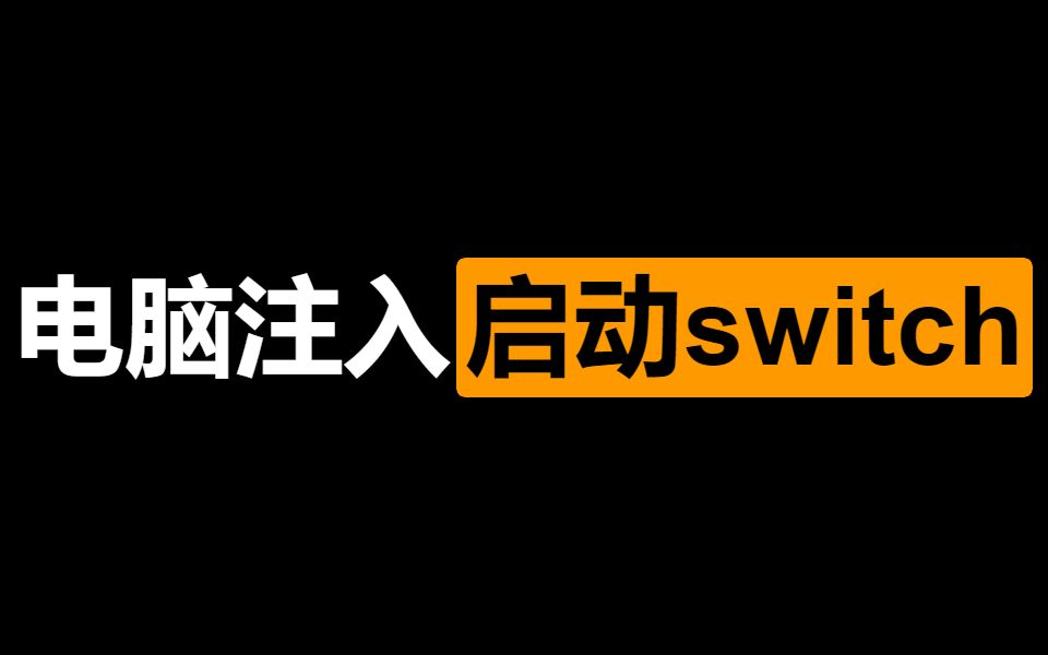 【伶】用电脑注入启动switch教程
