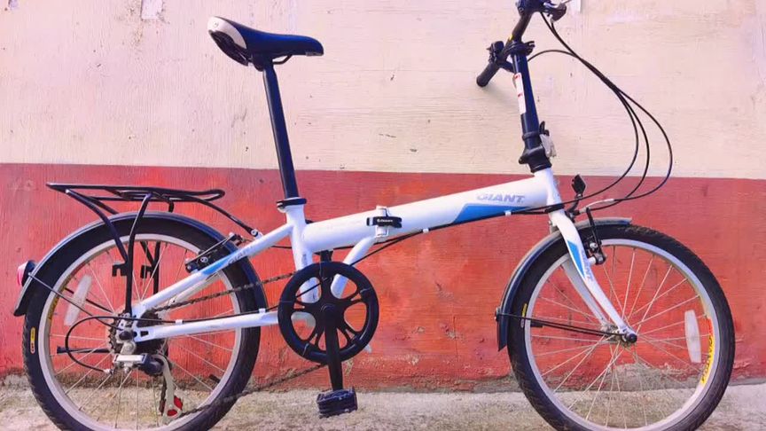 捷安特折叠自行车,型号RIRY4.0,20轮径,禧玛诺6档变速