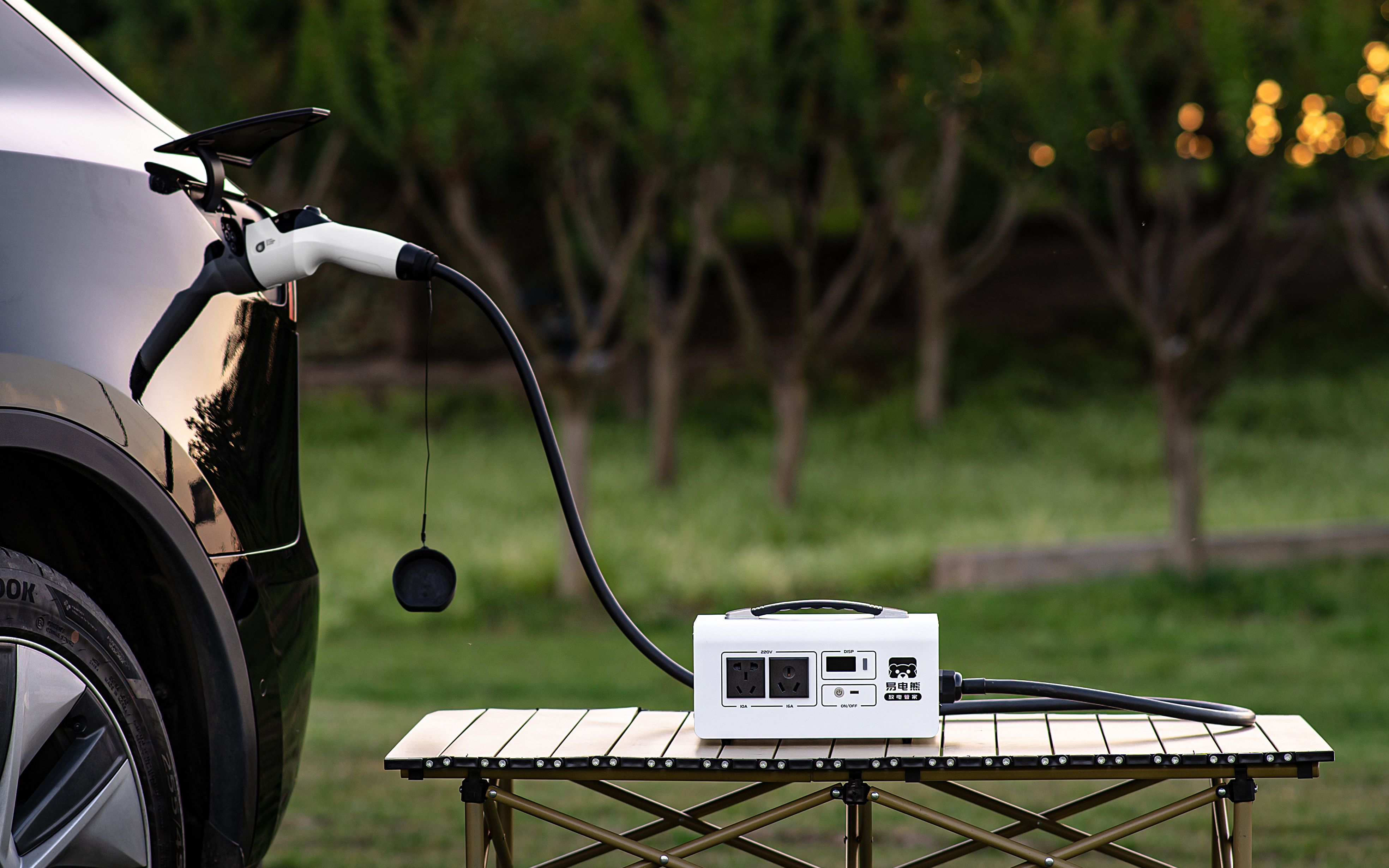 易电熊电动汽车特斯拉蔚来小鹏理想比亚迪对外放电枪取电器外放电