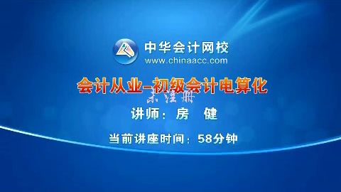 会计从业初级会计电算化