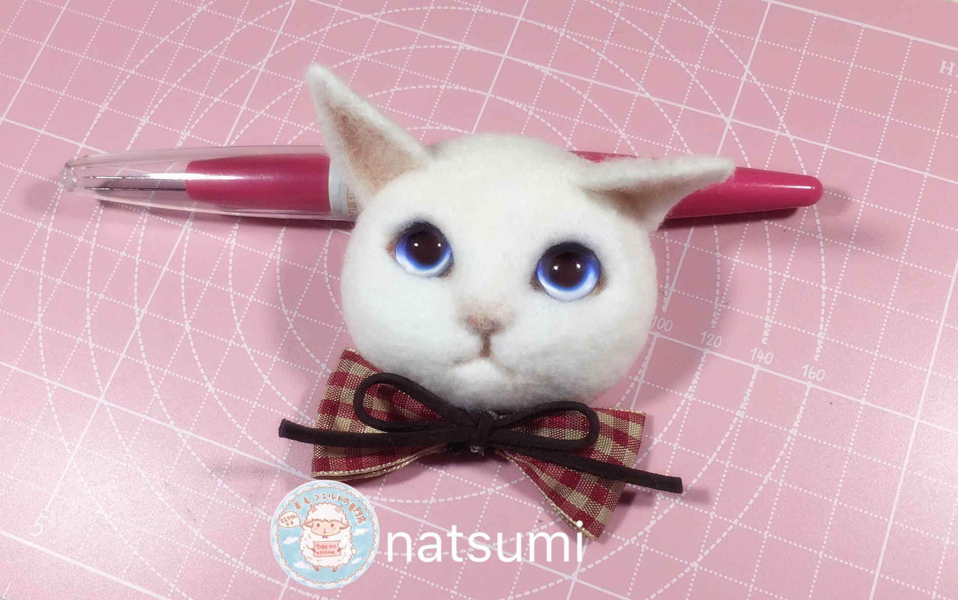 【酱酱羊毛毡】原创自制纯白猫猫羊毛毡教程——by natsumi❤