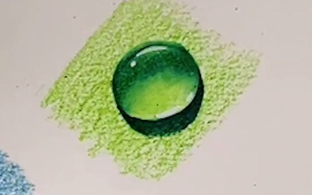 彩铅画:六步教零基础你画个漂亮水珠