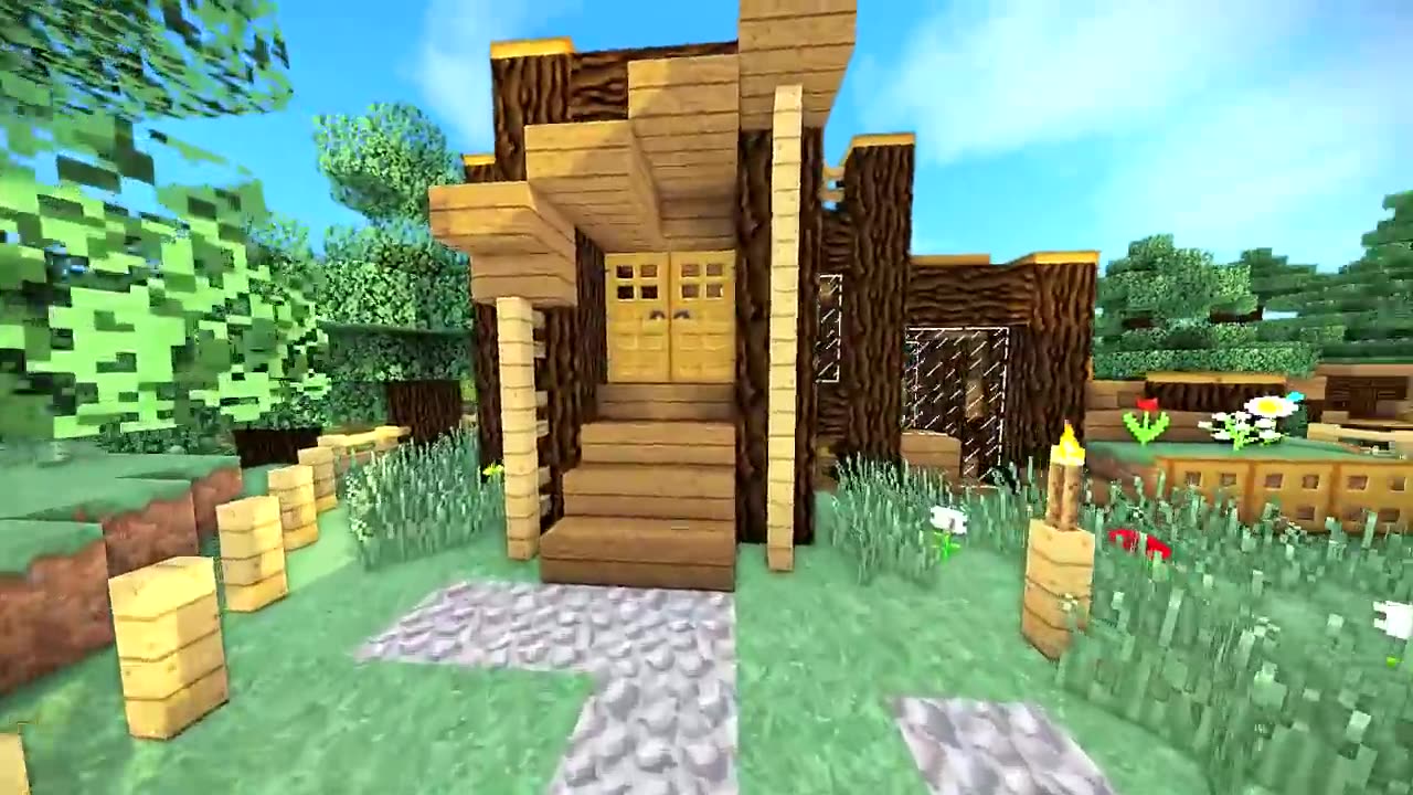 minecraft教你如何建一个适合生存,美观的房子