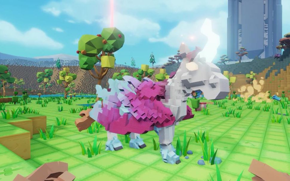 【肉 方块方舟恐龙我的世界游戏107猿人吊桥