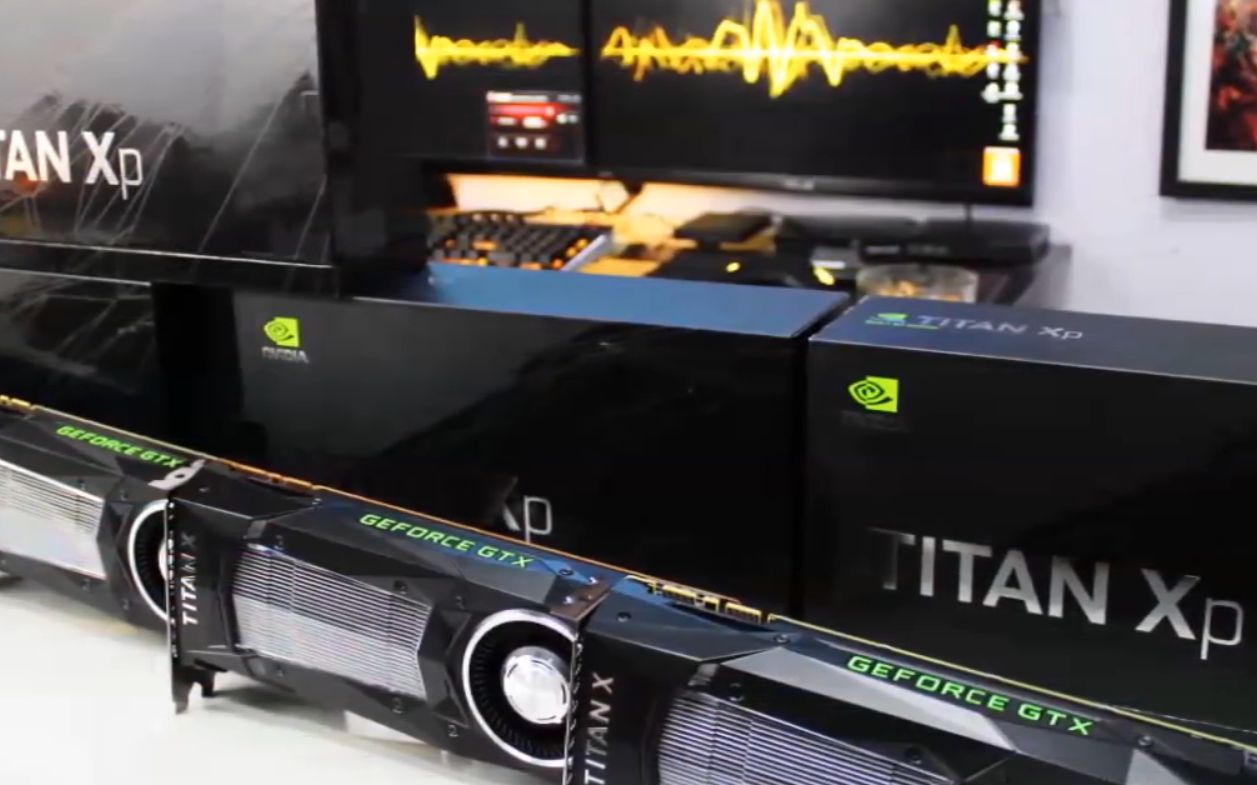7980XE+泰坦XP *2组成的水冷桌