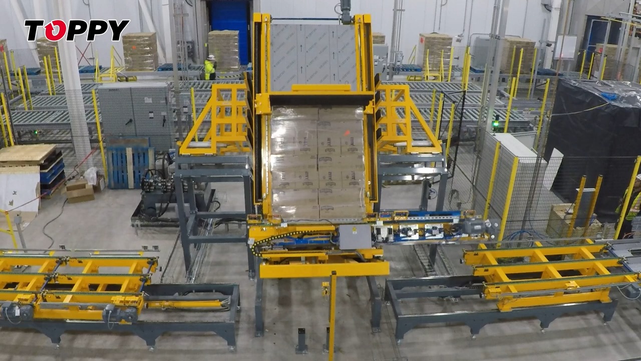 TOPPY全自动托盘转换机L-SHAPE APS(客户现场验收测试)