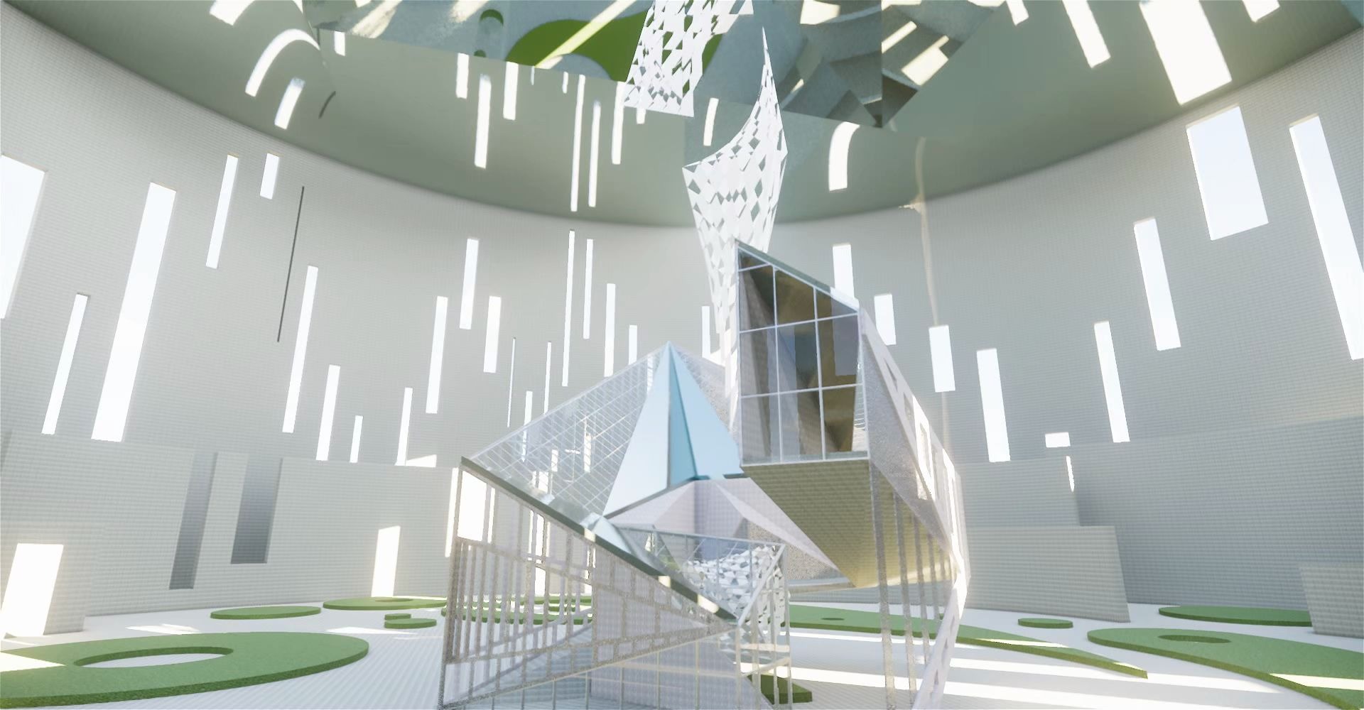 有颜色版本的室内设计作业Enscape渲染作业&Revit建模(我必须要在...
