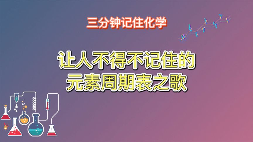 前方高能!三分钟让你记住化学元素周期表!#化学#教育