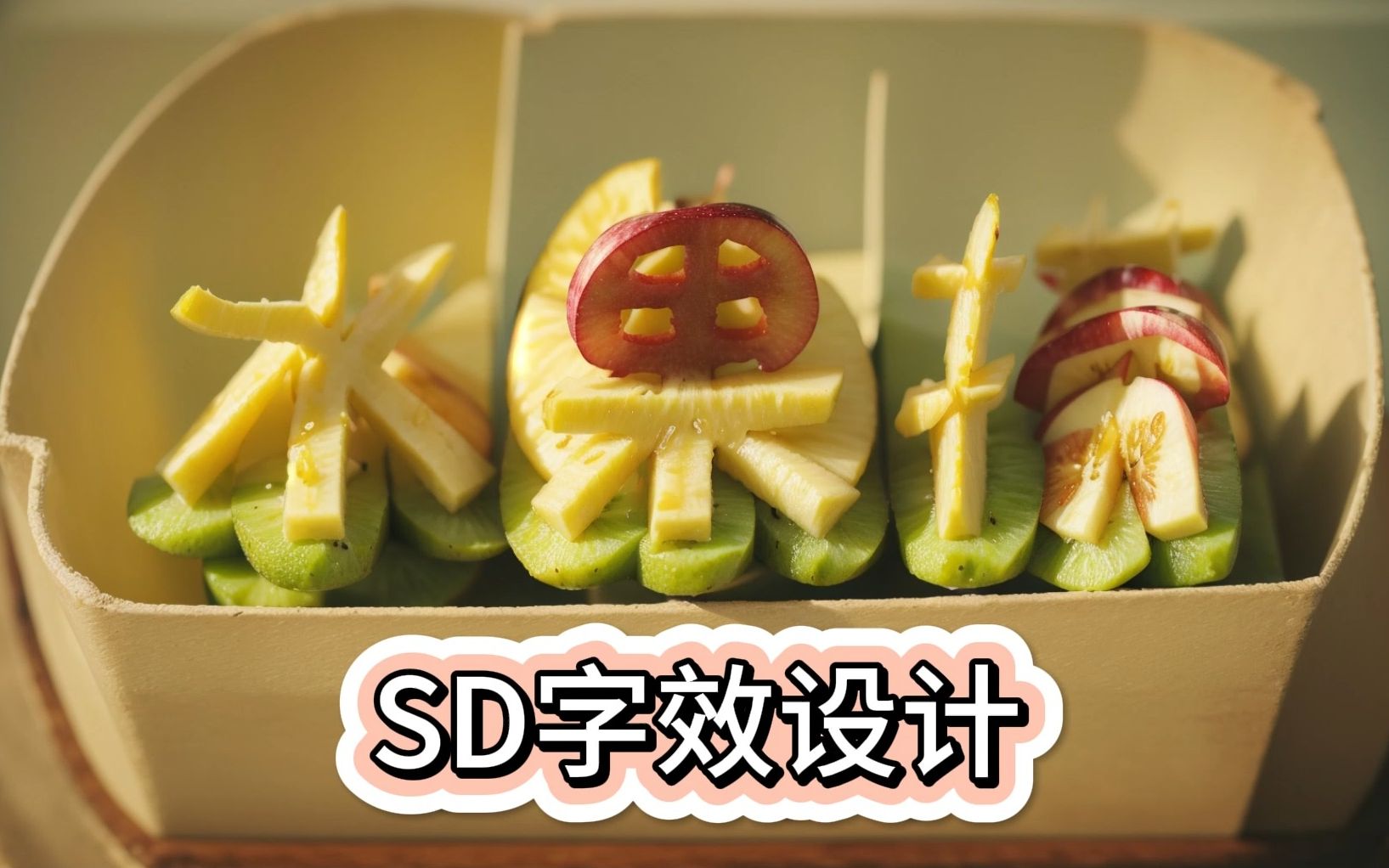 【SD艺术字】stable diffusion字效设计攻略,详细教程 字体 镶嵌 融合