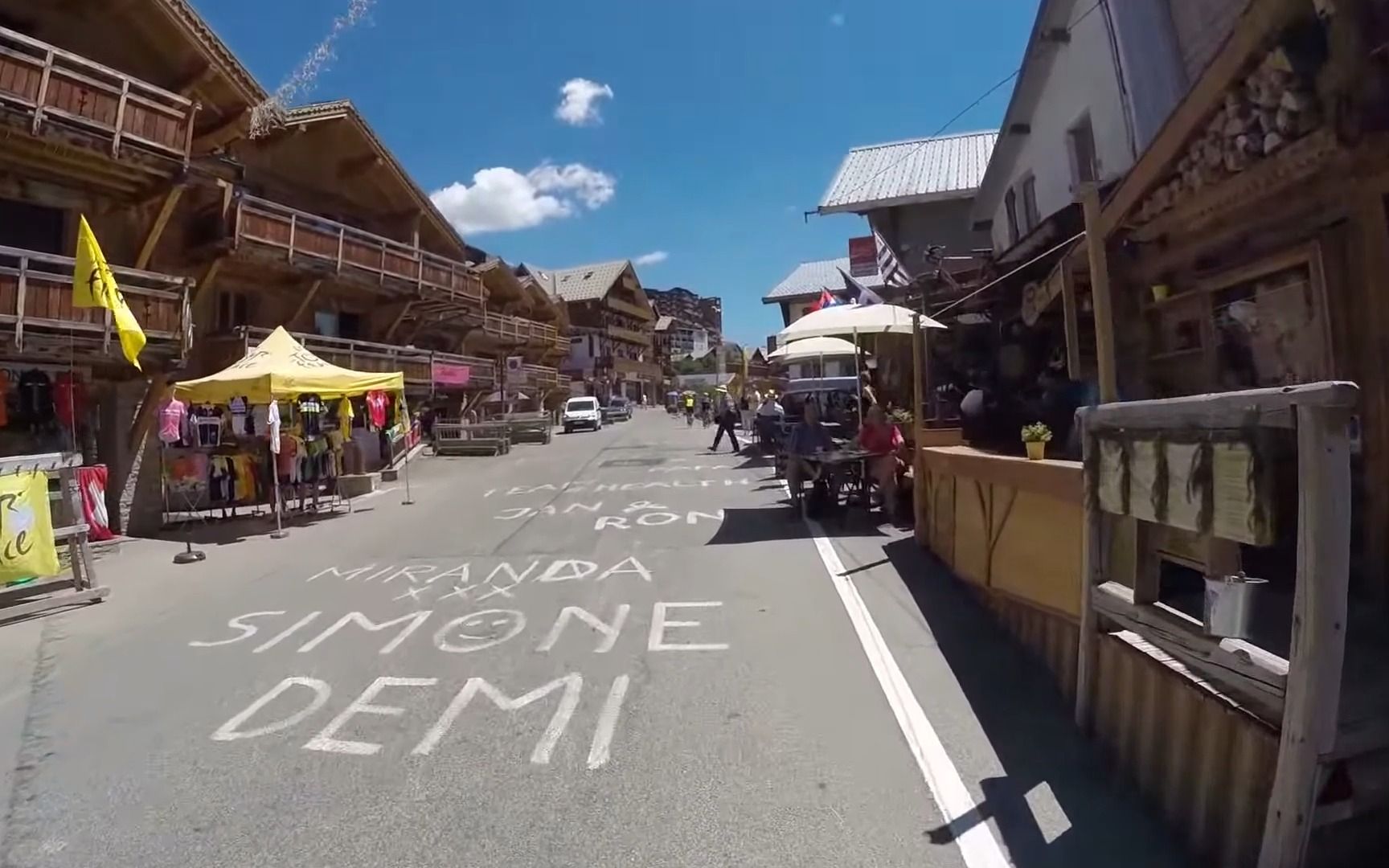 ... 法国阿尔卑斯山杜勒兹爬坡实景 动感单车 骑行台有氧训练背景视频
