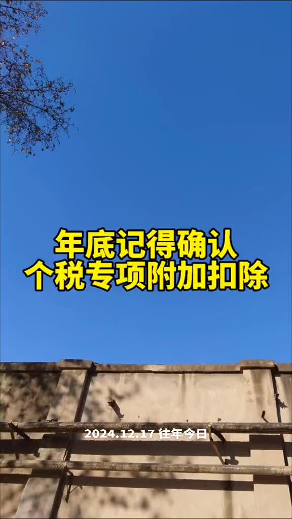 年底记得确认2026年个人所得税专项附加扣除#个税 #个人所得税 #...