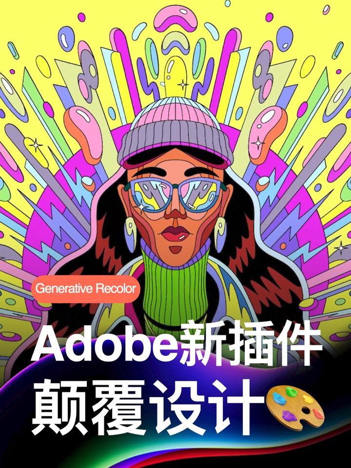 Adobe 又放大招:一键 AI 上色,设计从未如此简单! 插画上色师危⚠️.
