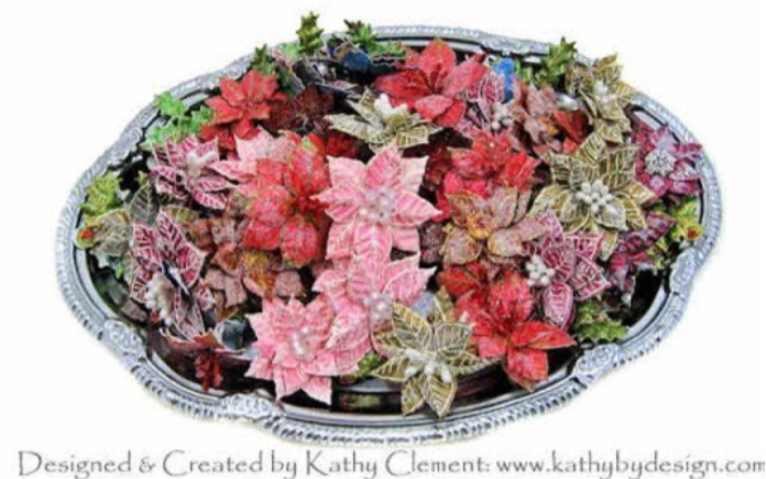 【手工花】heartfelt刀模压花模具制作手工花纸花圣诞花教程|Paper...