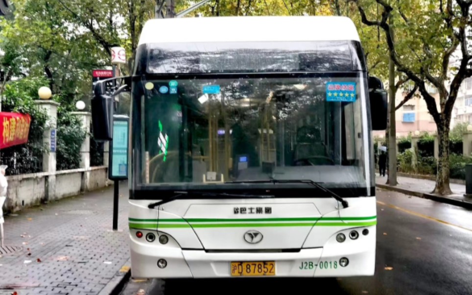 (巴士一公司)上海6路公交车终点站长白路图们路回场 车号:J2B-0018
