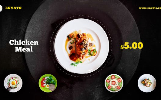 AE模板-高级餐厅美食价格介绍视频模板西餐厅美食价格介绍酒店美食...