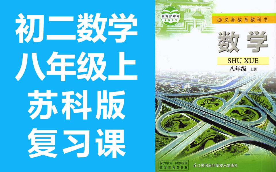 初二数学八年级数学上册 苏科版 苏教版 初中数学8年级上册江苏版 ...
