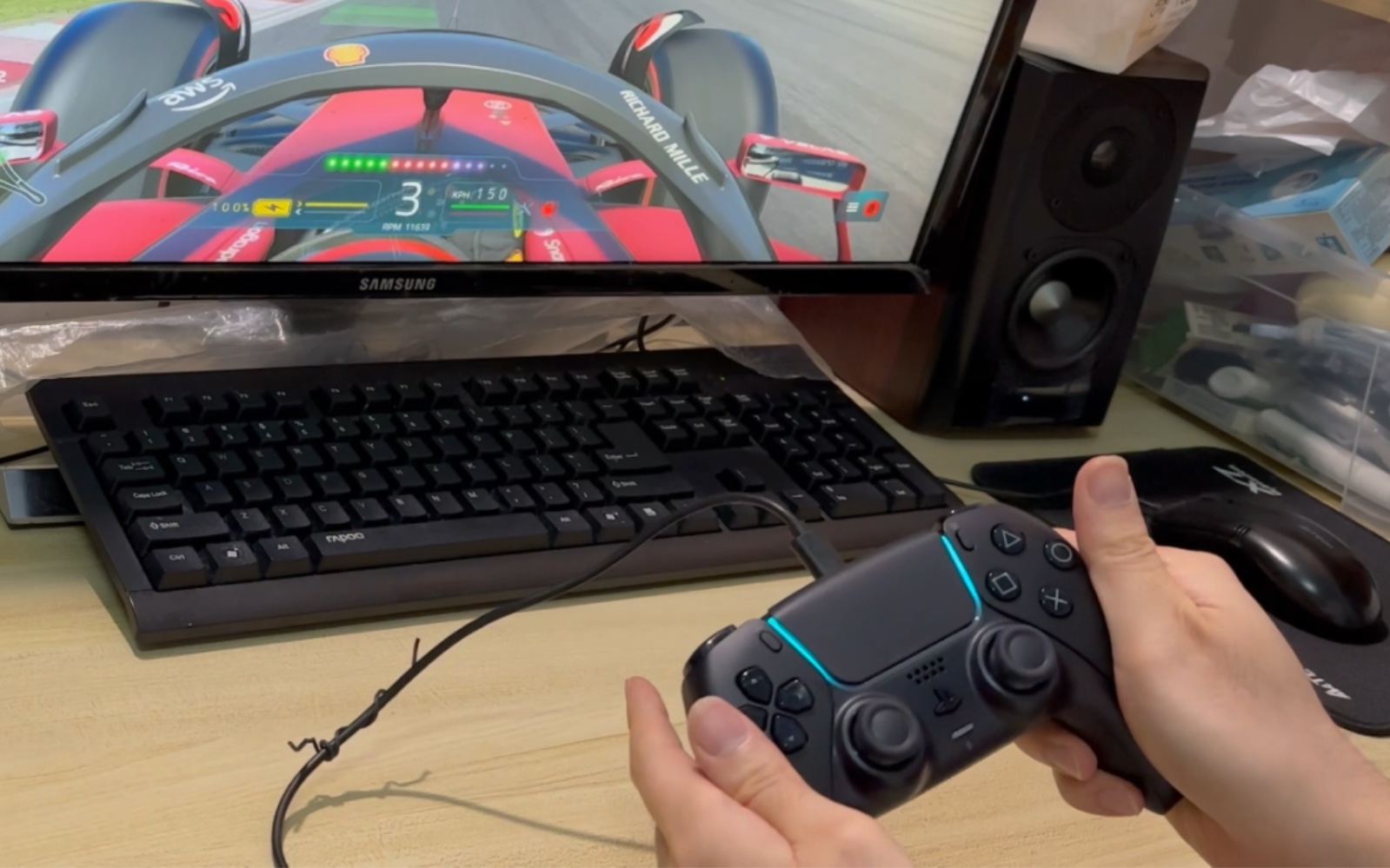 用PS5手柄玩F1 22 设置Steam教程,利用陀螺仪代替方向盘