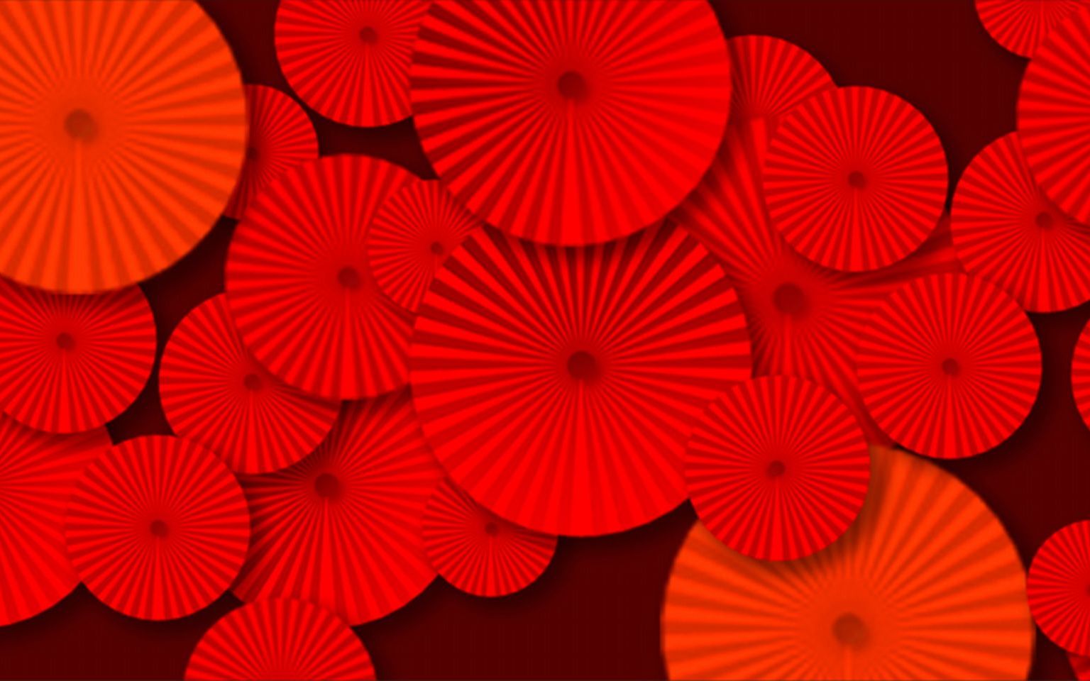 PS绘制好看的纸扇背景图