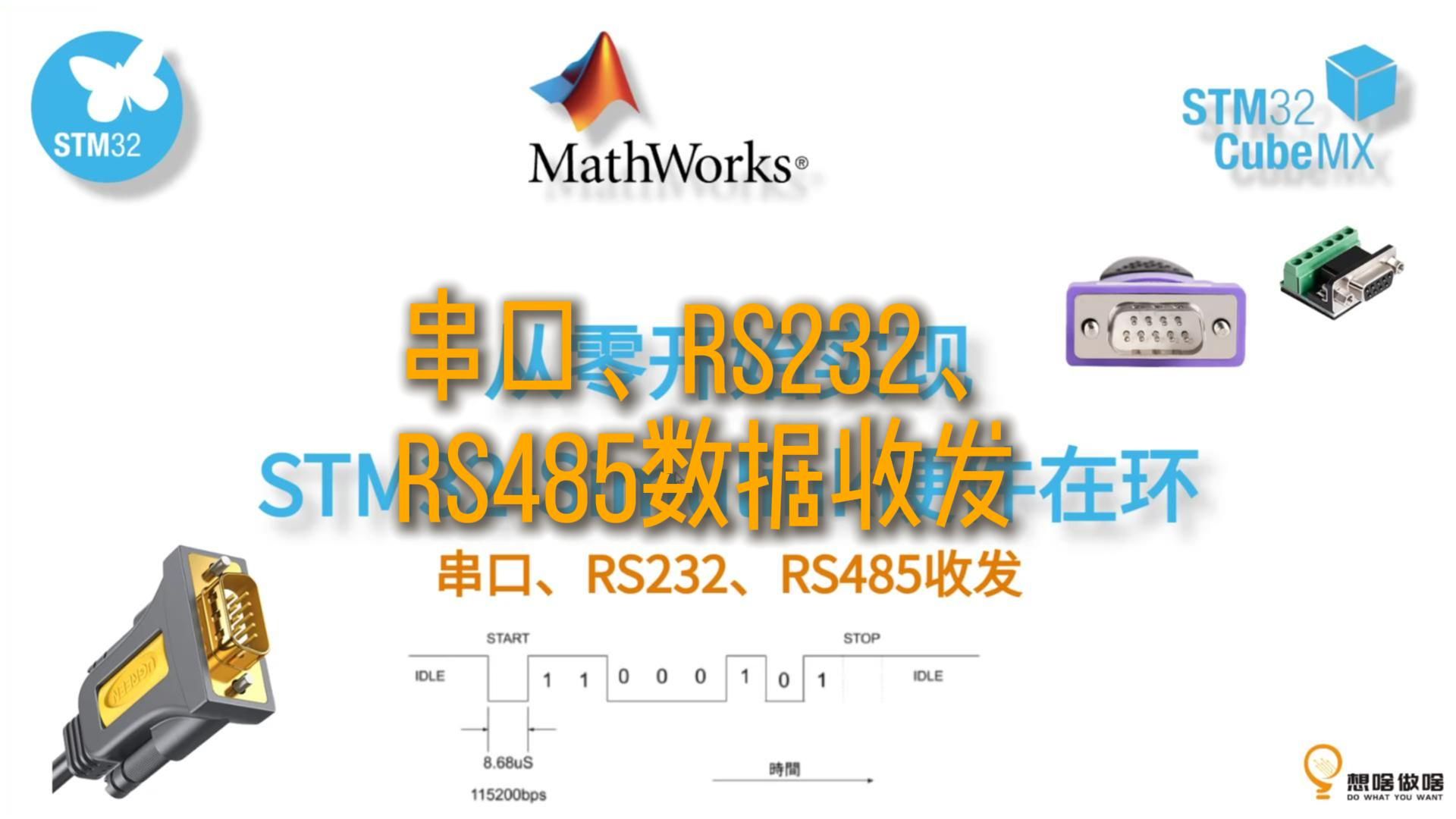 从零开始学习STM32-Simulink串口,RS232,RS485数据收发