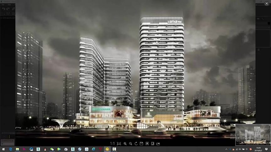 【异形建筑】3dsmax制作渐变缩放建筑外壳模型