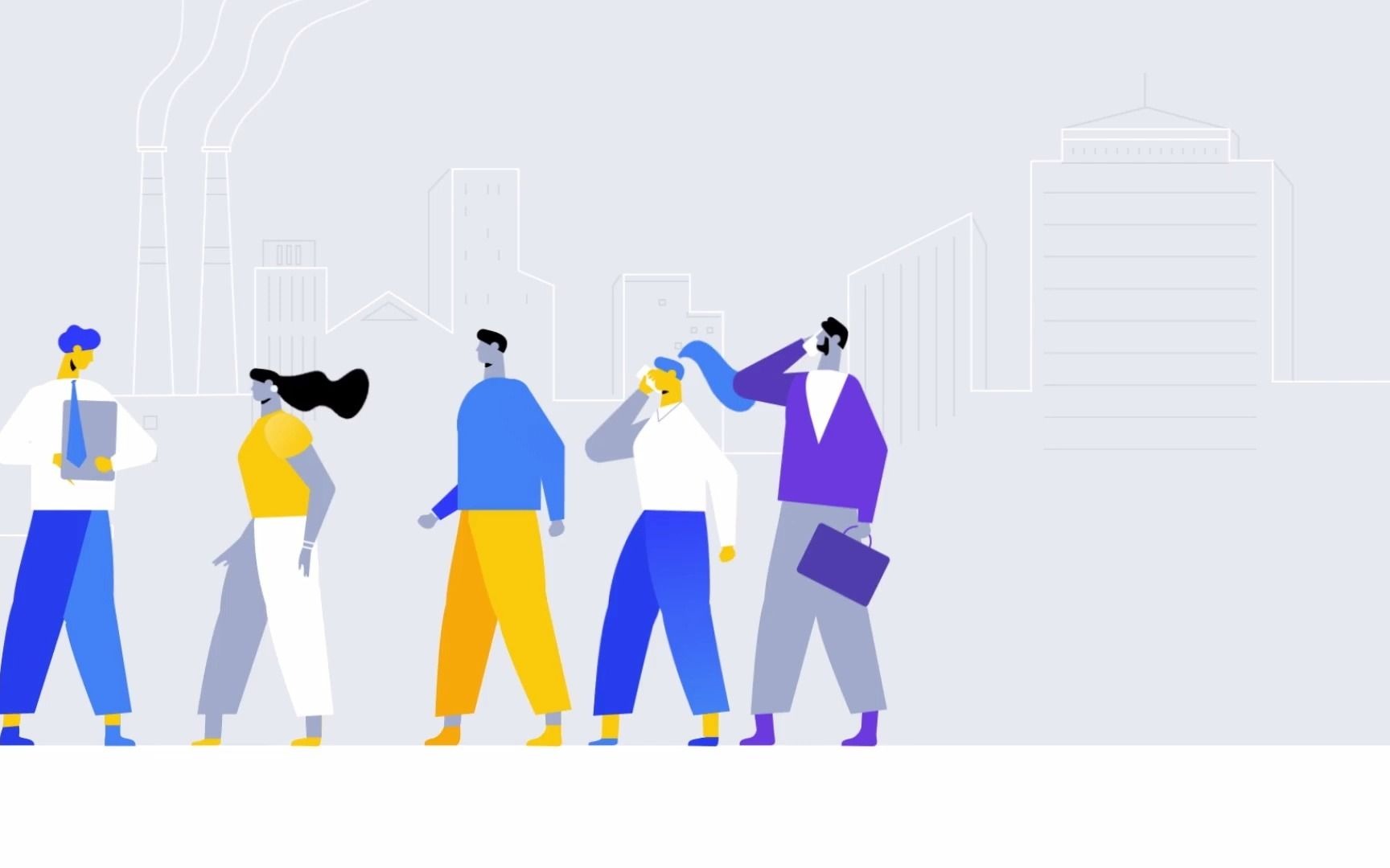 【二维动画】Vidico视频公司插画风格动态设计网站介绍MG运动图形...