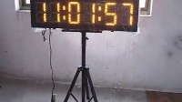 8英寸6位双面马拉松室外防水计时器比赛用大秒表正倒计时