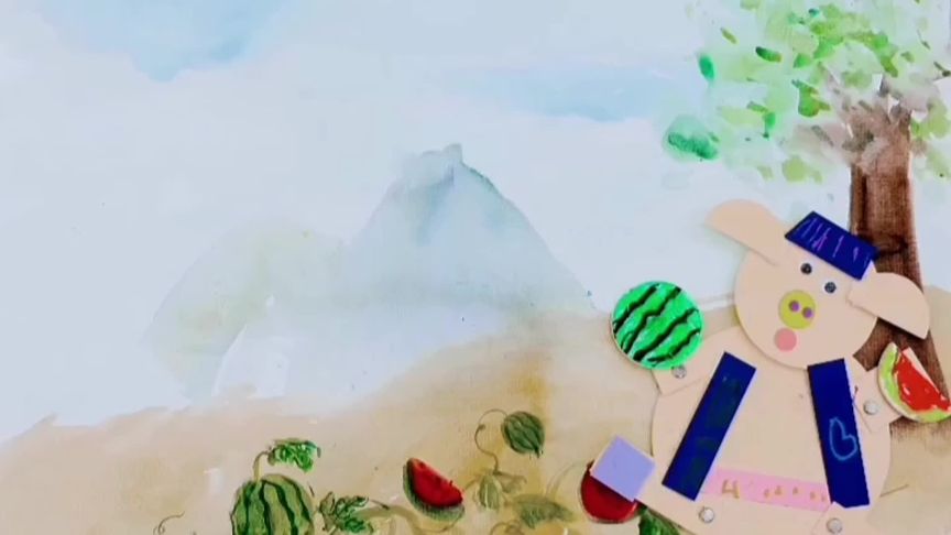 幸福的小蕃茄,这么小就能了解定格动画作品ߑ�#想象力#创造力