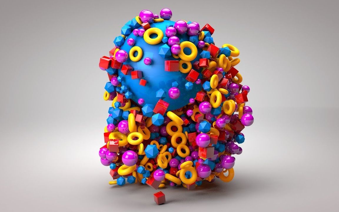 【C4D教程】8分钟制作物体跟随小球动画